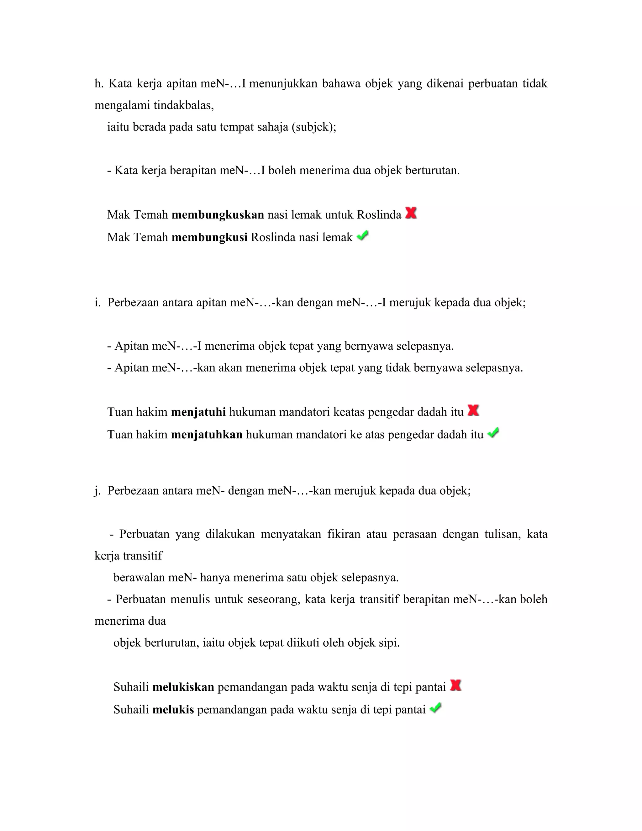 Kata kerja transitif | DOC