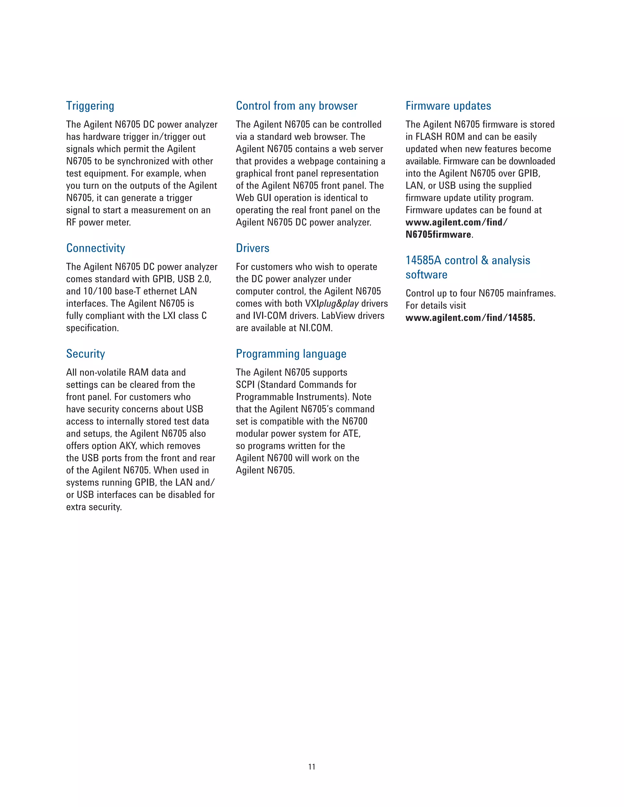 Katalog agilent-dc-power-analyzer-n6705 b-tridinamika | PDF