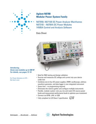 Katalog agilent-dc-power-analyzer-n6705 b-tridinamika | PDF