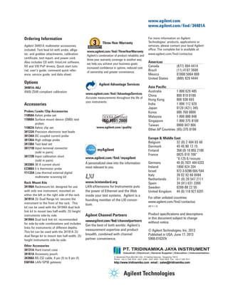 Katalog agilent-digital-multimeter-34401 a-tangerang | PDF