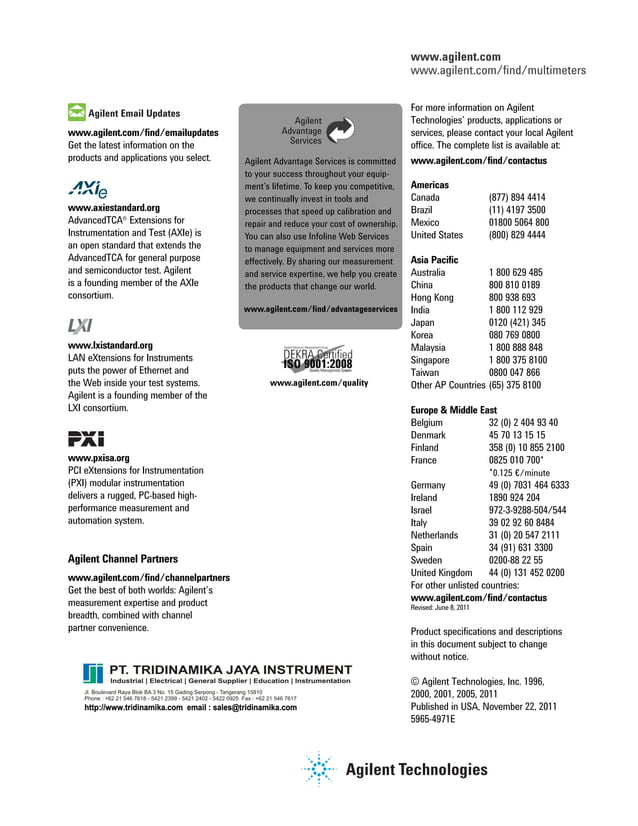 Katalog agilent-digital-multimeter-3458 a-digital-multimeter ...