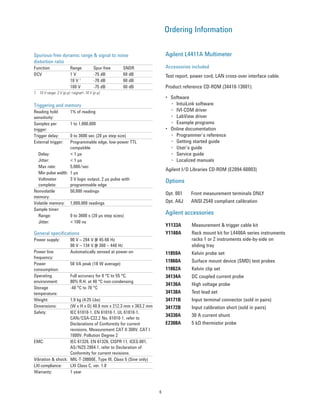 Katalog agilent-digital-multimeter-L4411 a-system-tridinamika | PDF