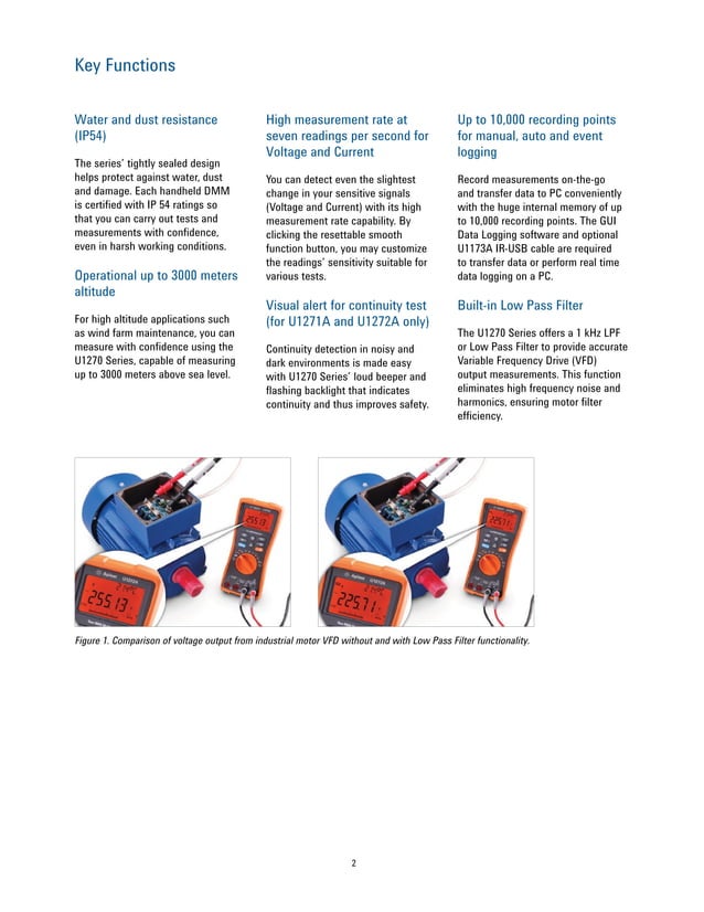 Katalog agilent-u1271a-series-handheld-digital-multimeter-tridinamika | PDF