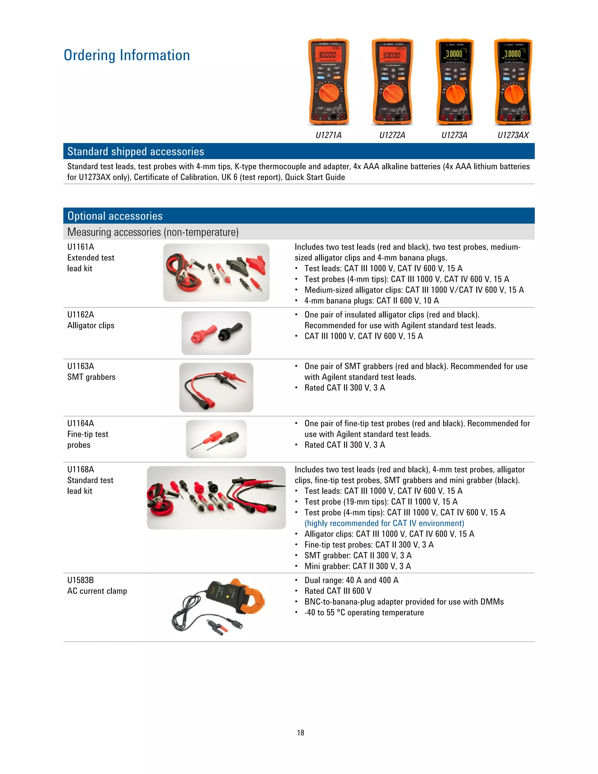 Katalog agilent-u1272a-series-handheld-digital-multimeter-tridinamika | PDF