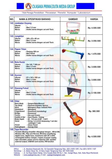 ALAT PERAGA EDUKATIF PAUD APE DALAM DAN LUAR APE PAUD 2022 -2023 | PDF