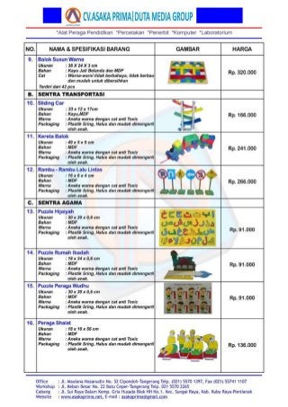 ALAT PERAGA EDUKATIF PAUD APE DALAM DAN LUAR APE PAUD 2022 -2023 | PDF