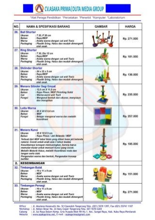 ALAT PERAGA EDUKATIF PAUD APE DALAM DAN LUAR APE PAUD 2022 -2023 | PDF
