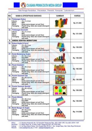 ALAT PERAGA EDUKATIF PAUD APE DALAM DAN LUAR APE PAUD 2022 -2023 | PDF