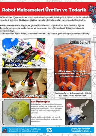 Robotus Atölye Katalogu - Okul Atölyeleri | PDF