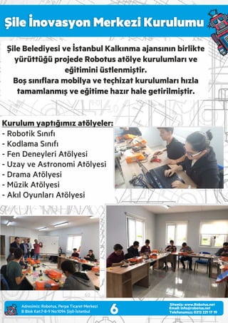 Robotus Atölye Katalogu - Okul Atölyeleri | PDF
