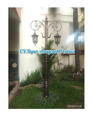 DAP Jual Tiang Lampu Antik Pju Dekoratif Lampu Taman Klasik | PDF