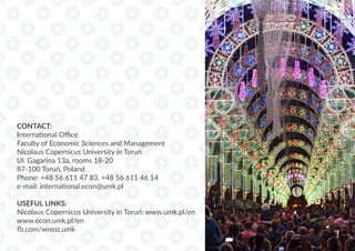 Faculty of Economic Sciences and Management - Nicolaus Copernicus ...