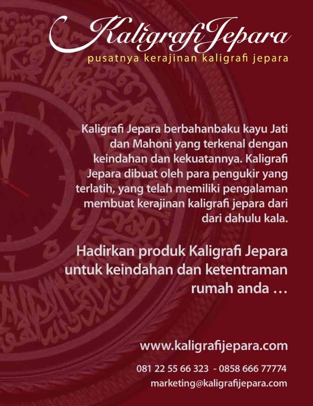 Katalog Kaligrafi Jepara | PDF