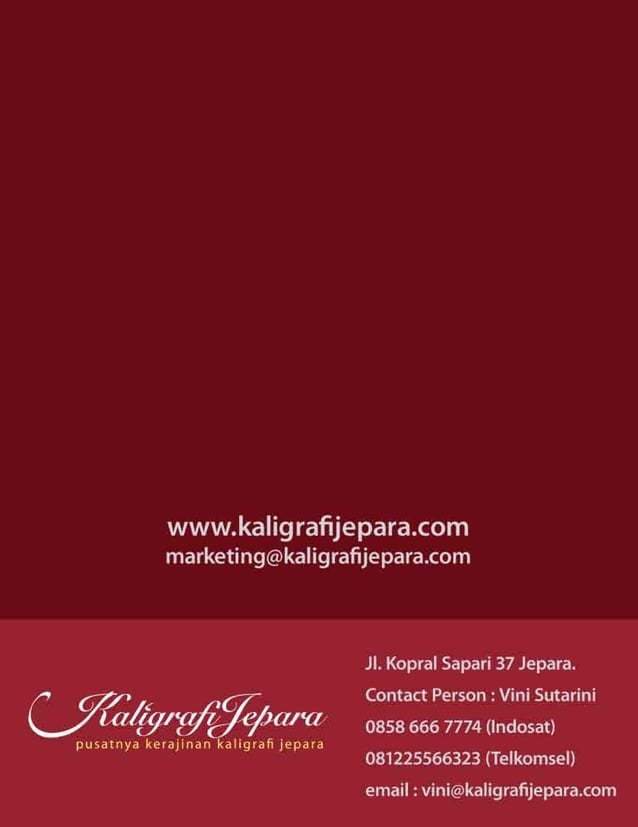 Katalog Kaligrafi Jepara | PDF