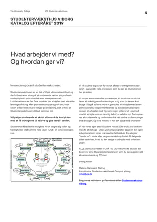 VIA Studentervæksthus program Campus Viborg | PDF