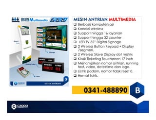 Presentasi Aplikasi Sistem Mesin Antrean Online | PDF