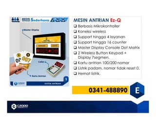Presentasi Aplikasi Sistem Mesin Antrean Online | PDF