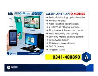 Presentasi Aplikasi Sistem Mesin Antrean Online | PDF