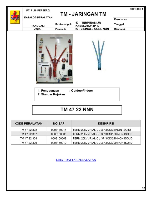 Katalog peralatan | PDF