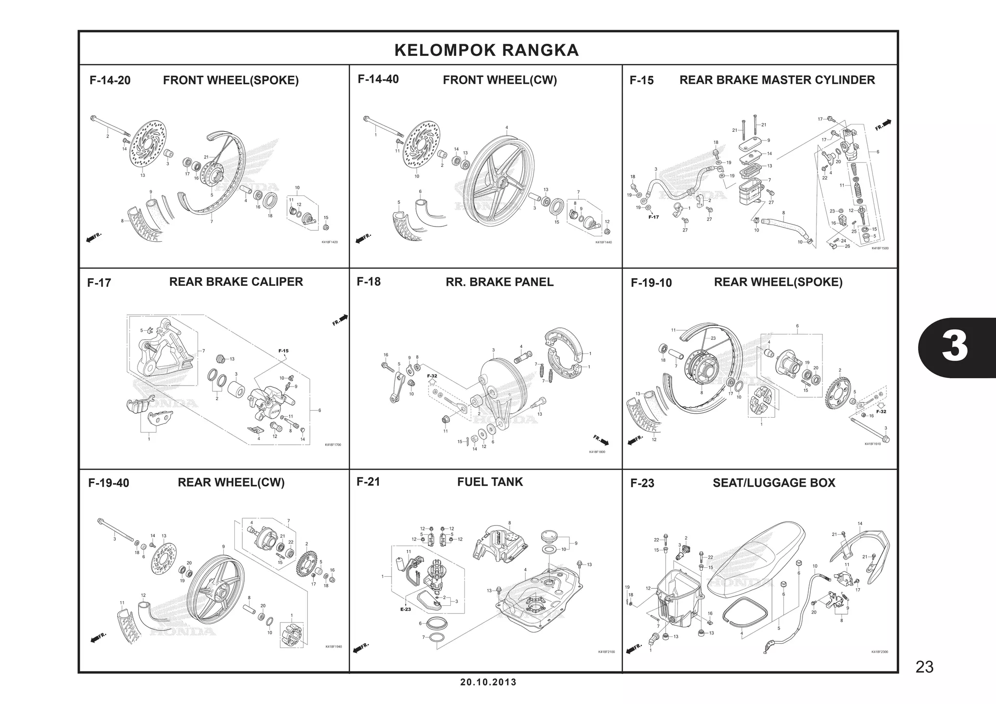 Katalog suku-cadang-honda-supra-x-125-fi-k41 | PDF