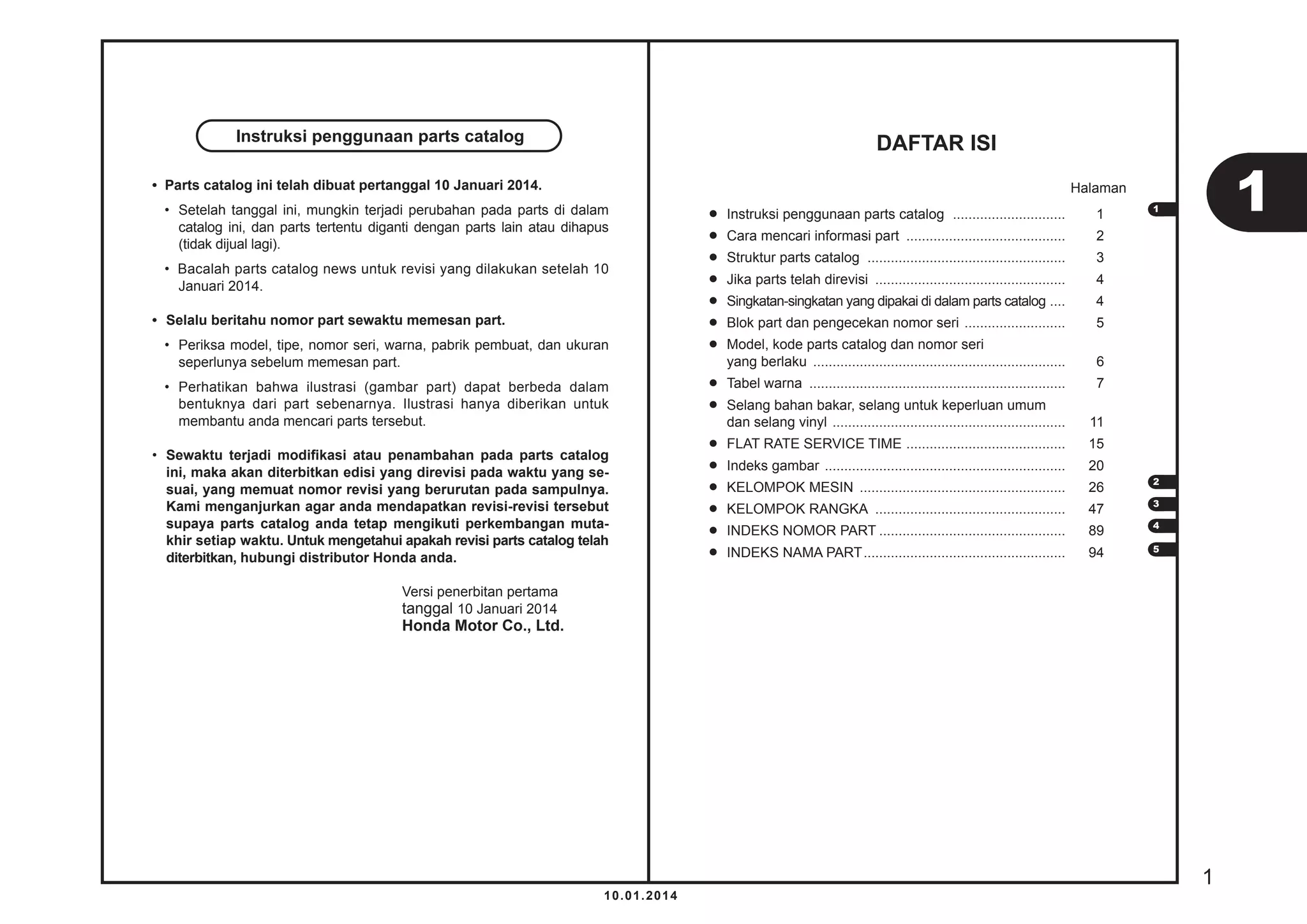 Katalog suku-cadang-honda-supra-x-125-fi-k41 | PDF
