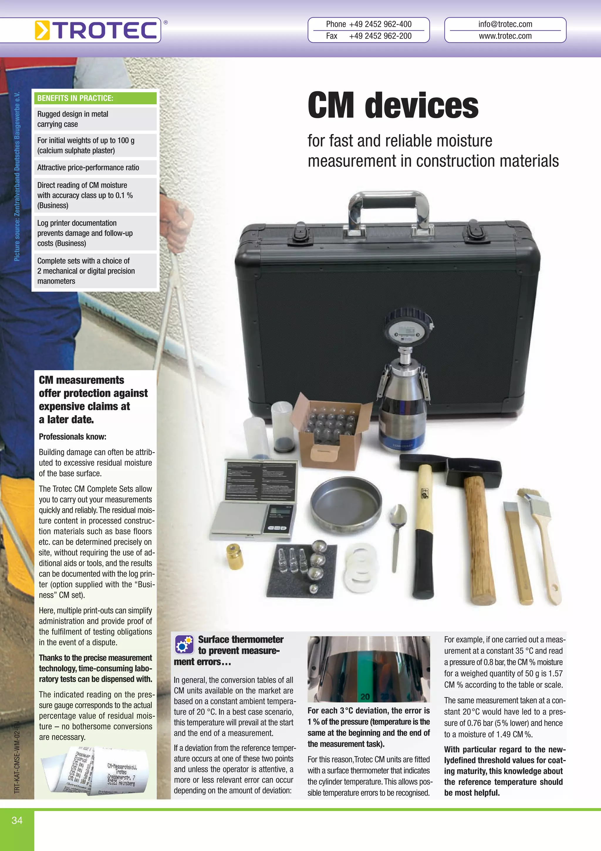 Katalog trotec-cm-device-moisture-measurement | PDF