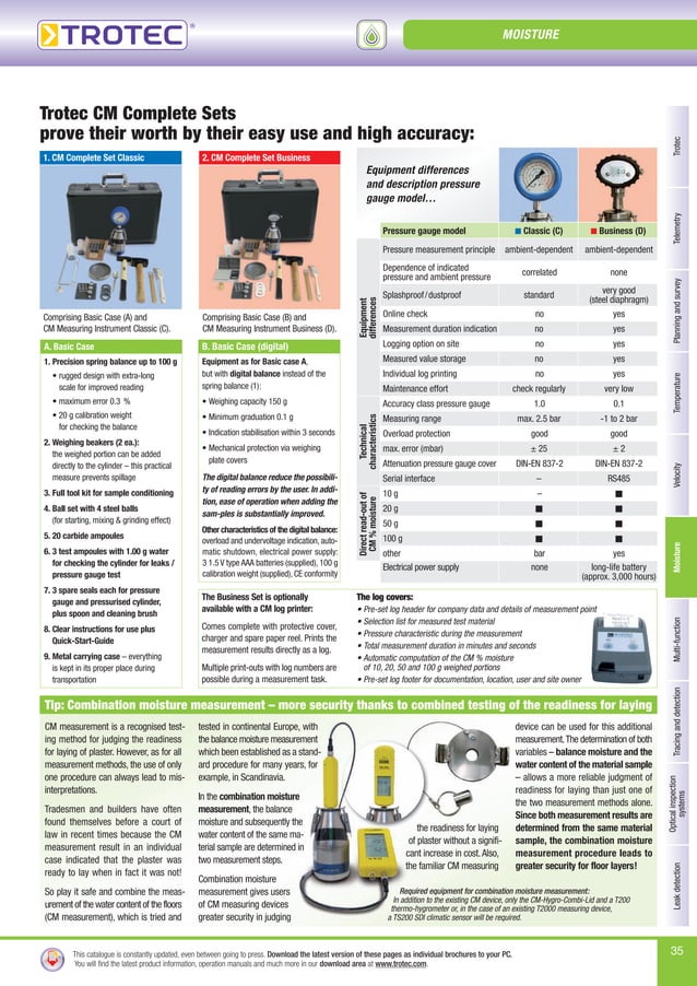 Katalog trotec-cm-device-moisture-measurement | PDF