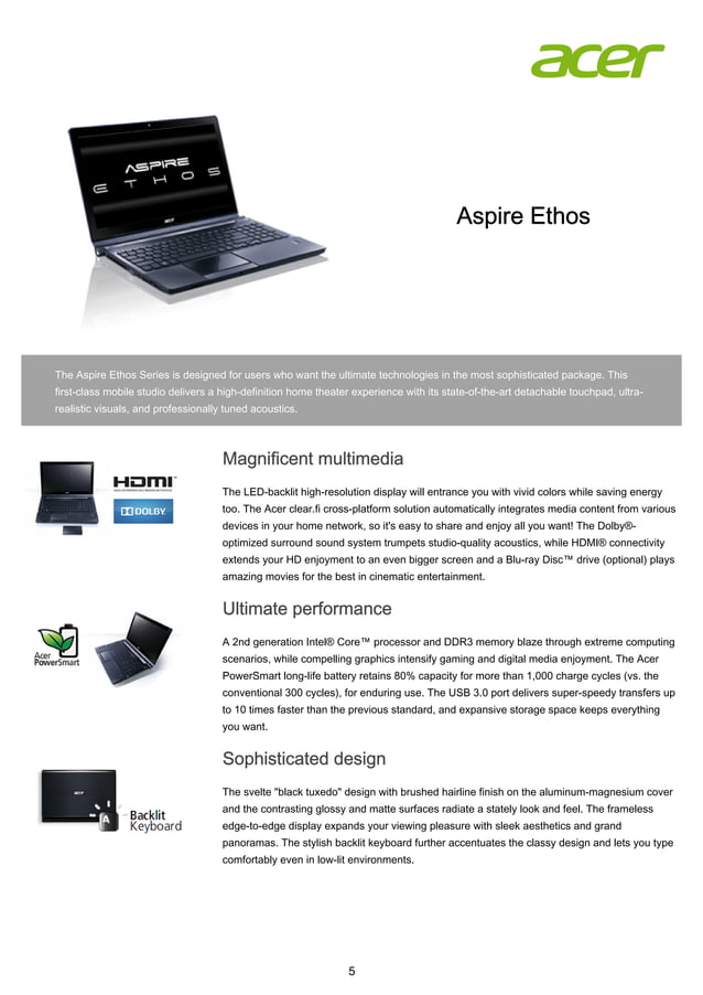 Katalog acer notebook | PDF