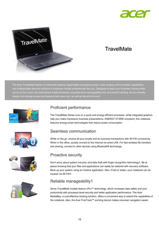 Katalog acer notebook | PDF