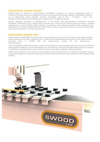 SOLIDWORKS, SWOOD oraz ALPHACM dla meblarstwa. | PDF