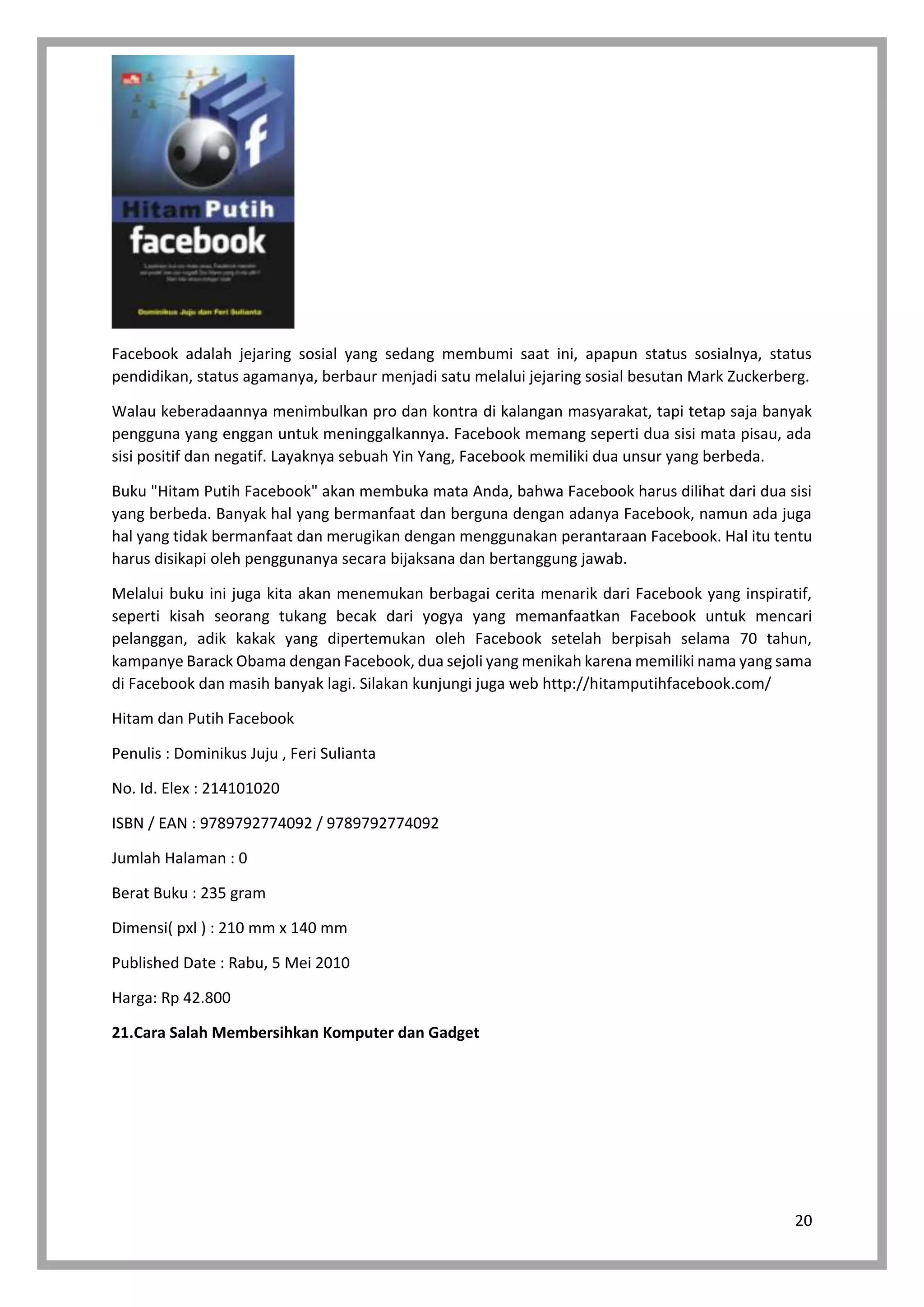 Katalog buku feri sulianta 2018 | PDF