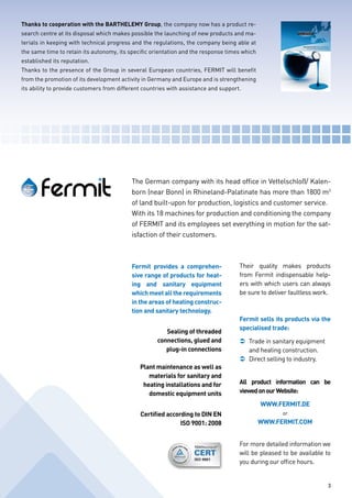 Fermit India, Call +91-98851-49412, sales@projectsalescorp.com
