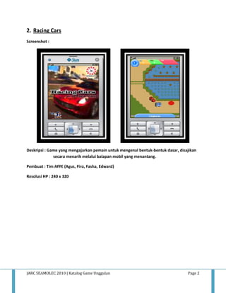 Katalog game unggulan 8 | PDF