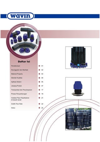 Katalog Pipa HDPE - PE100 Wavin Black | PDF