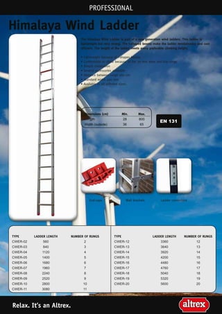 Catalog Altrex Windturbine Ladder | PDF