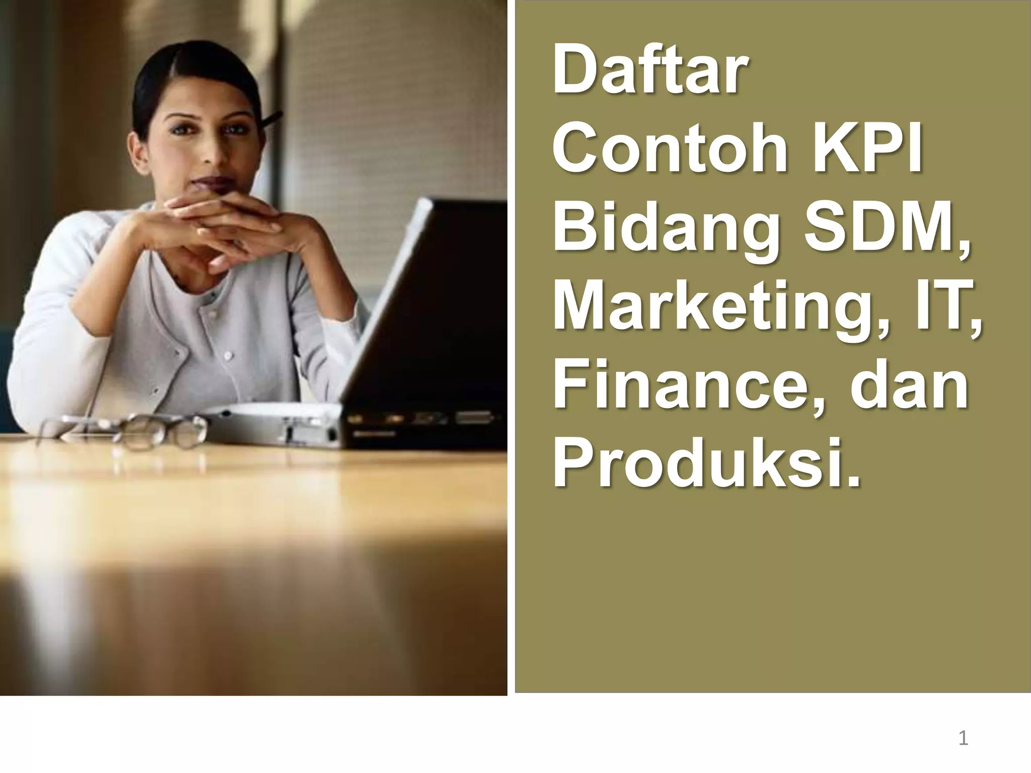 Katalog kpi key performance indicators | PPTX