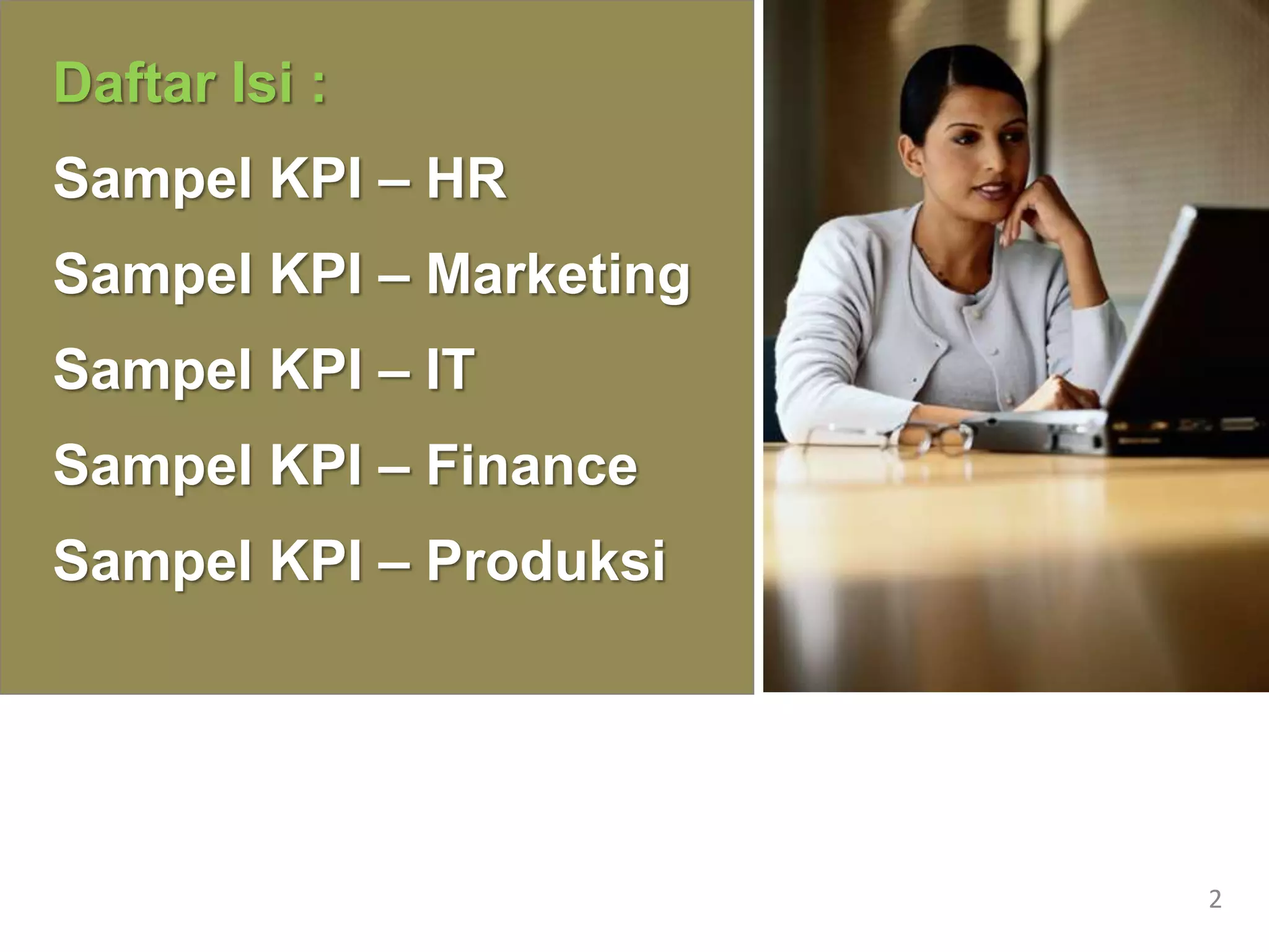 Katalog kpi key performance indicators | PPT