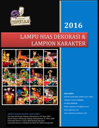 Lampu Hias Dekorasi Natal dan Lampion | PDF