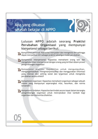 Katalog MPPO (Magister Perubahan dan Pengembangan Organisasi) | PDF