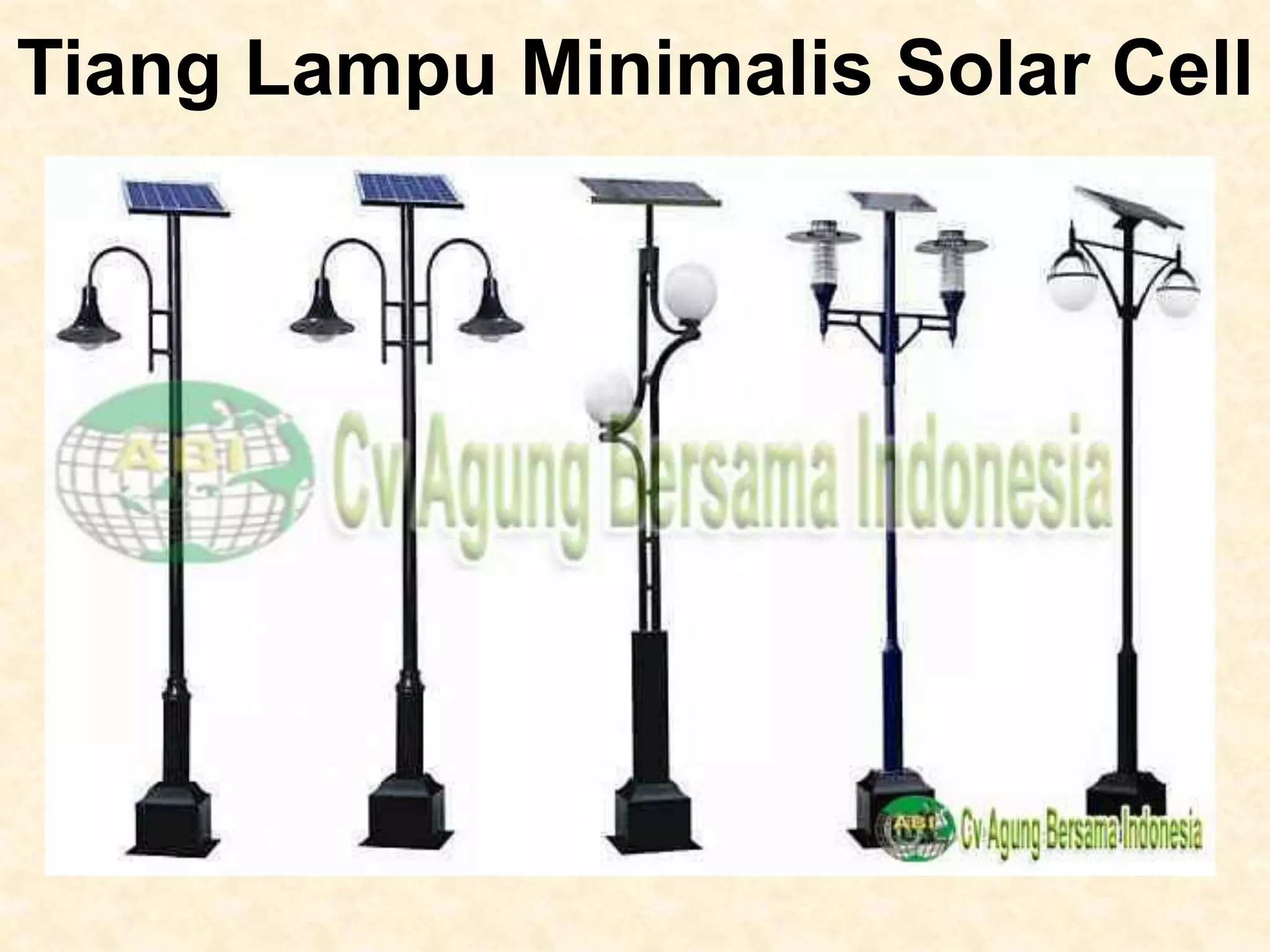 KATALOG Tiang Lampu PJU Solar Cell | PPTX
