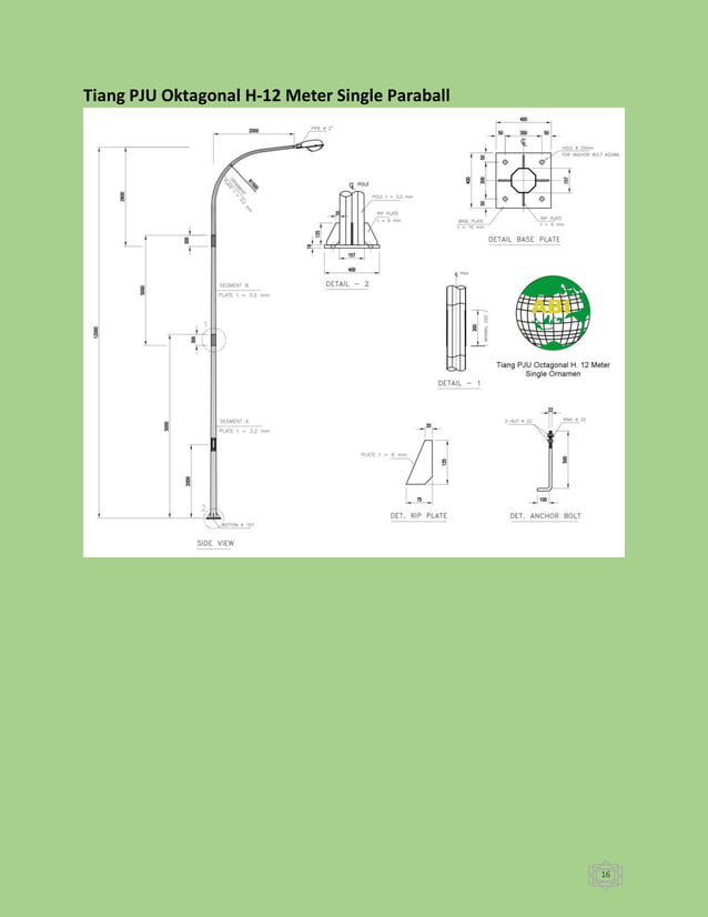 TIANG LAMPU JALAN PJU | PDF