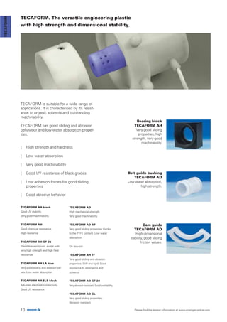 Katalog pom c tecaform ensinger | PDF