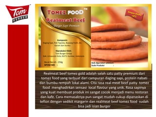 Katalog produk Tom Burger 2018 | PDF