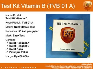 Katalog produk et group 2018 | PPTX