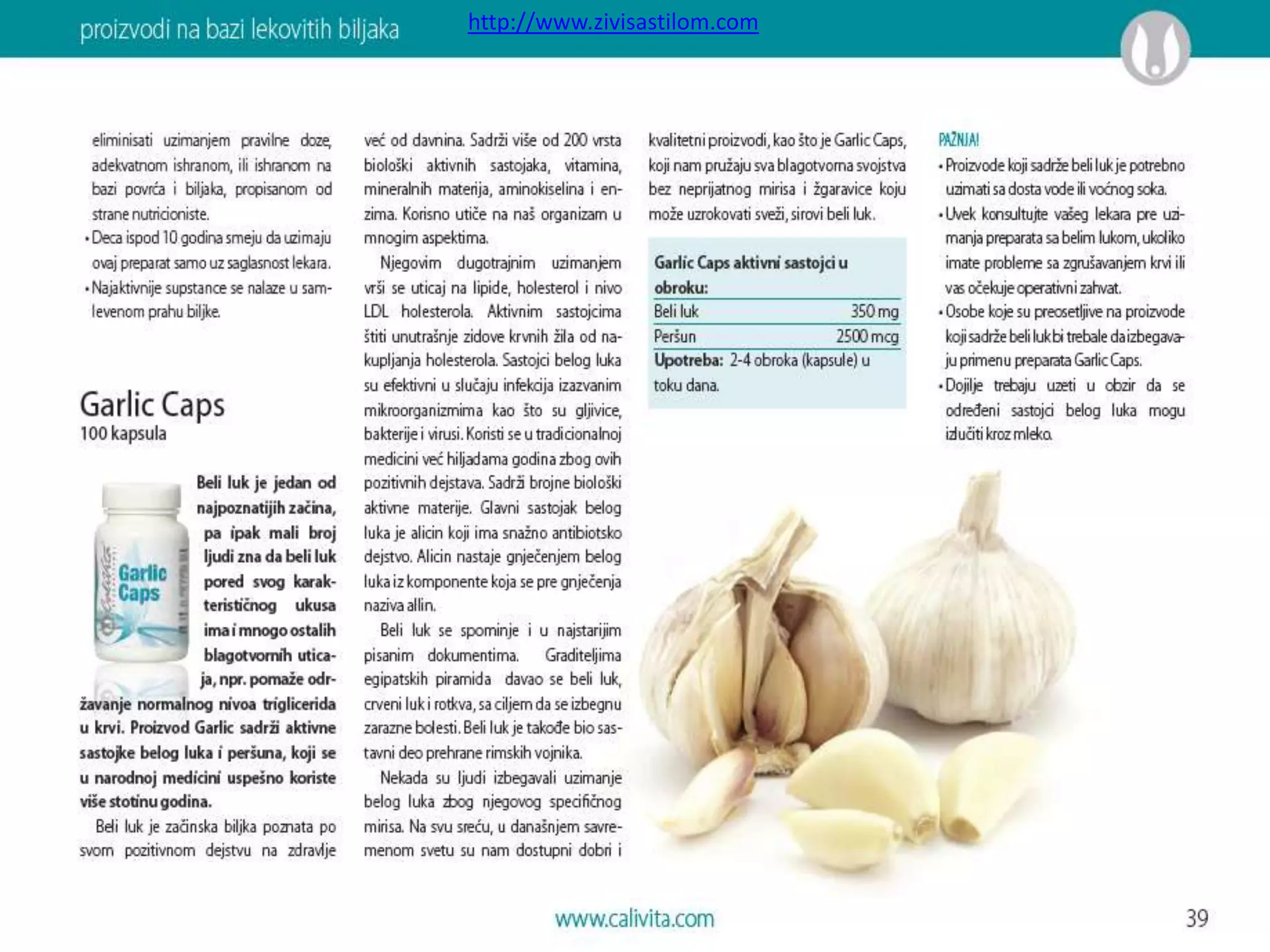 Katalog proizvoda CaliVita International | PPT