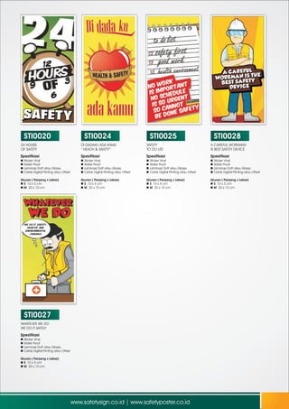 Katalog Safety Sticker - Agustus 2015 | PDF