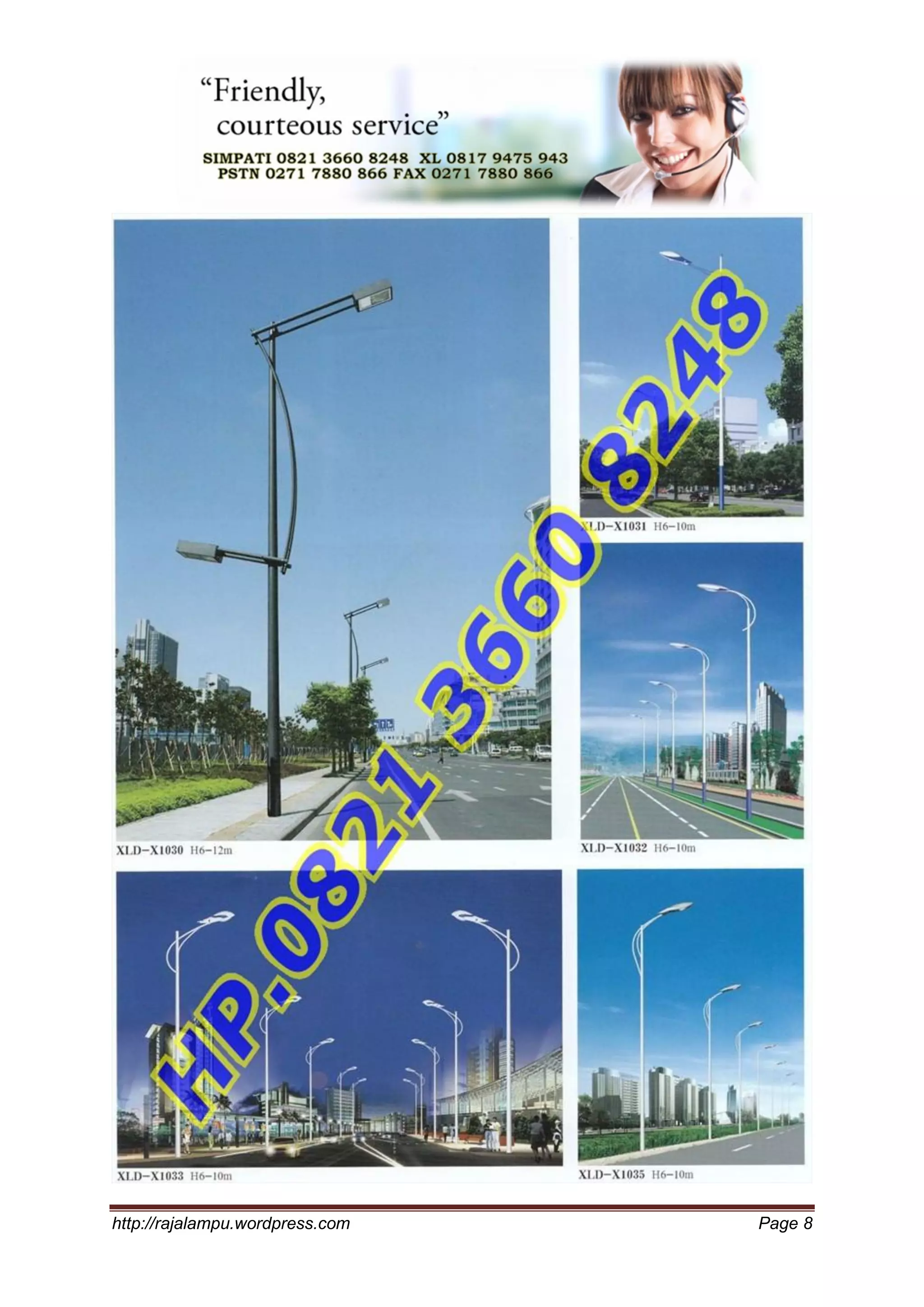 Daftar Harga Tiang Lampu PJU Desain Modern | PDF