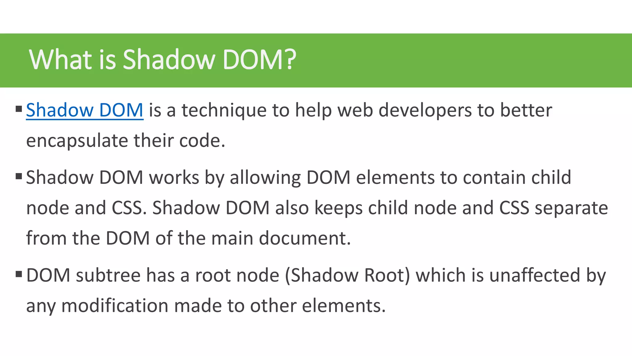 Automation Testing of Shadow DOM Elements with Katalon Studio | PPT Automation Testing of Shadow DOM Elements with Katalon Studio | PPT