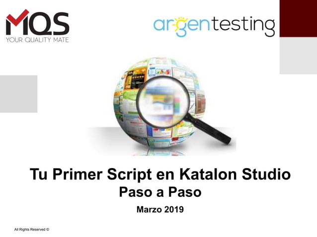 Tu Primer Script En Katalon Paso A Paso Ppt