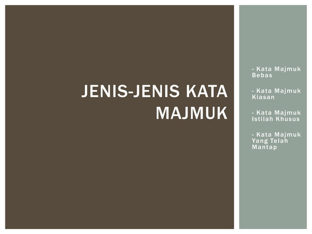 Kata majmuk | PPTX